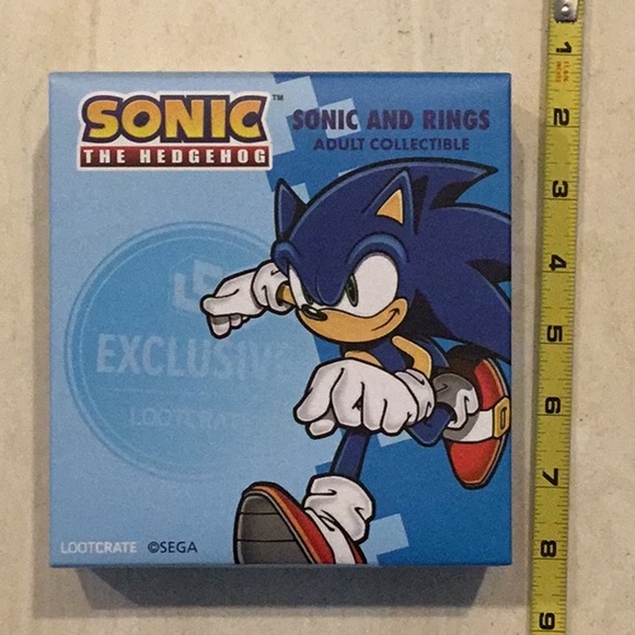 Sonic | Other | Sonic The Hedgehog 28 Sonic And Rings Sega Figurine ...